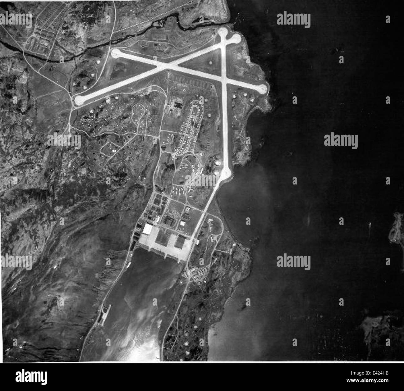 A photograph depicting naval aviation operations at the Kodiak Naval ...