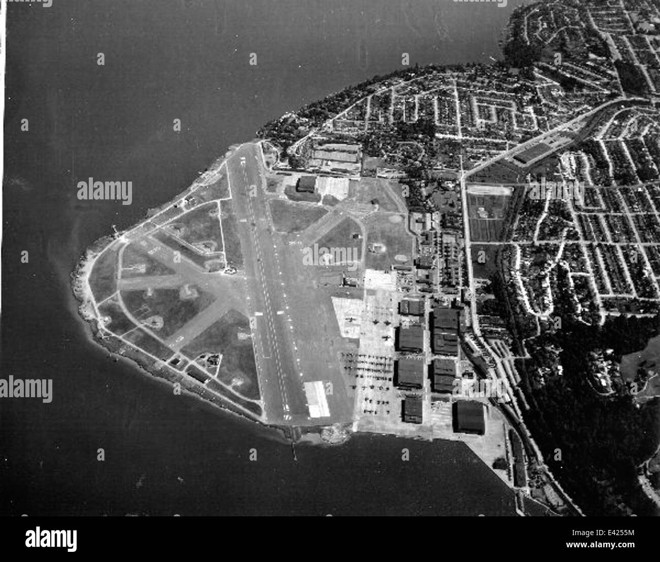 NAS Sand Point in Washington, taken in 1955, captures the historic ...