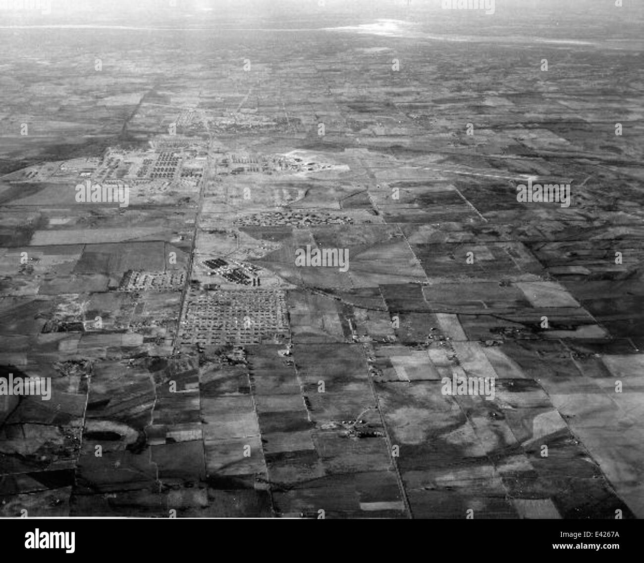 An aerial photograph of the Naval Air Station (NAS) Memphis, showing an ...