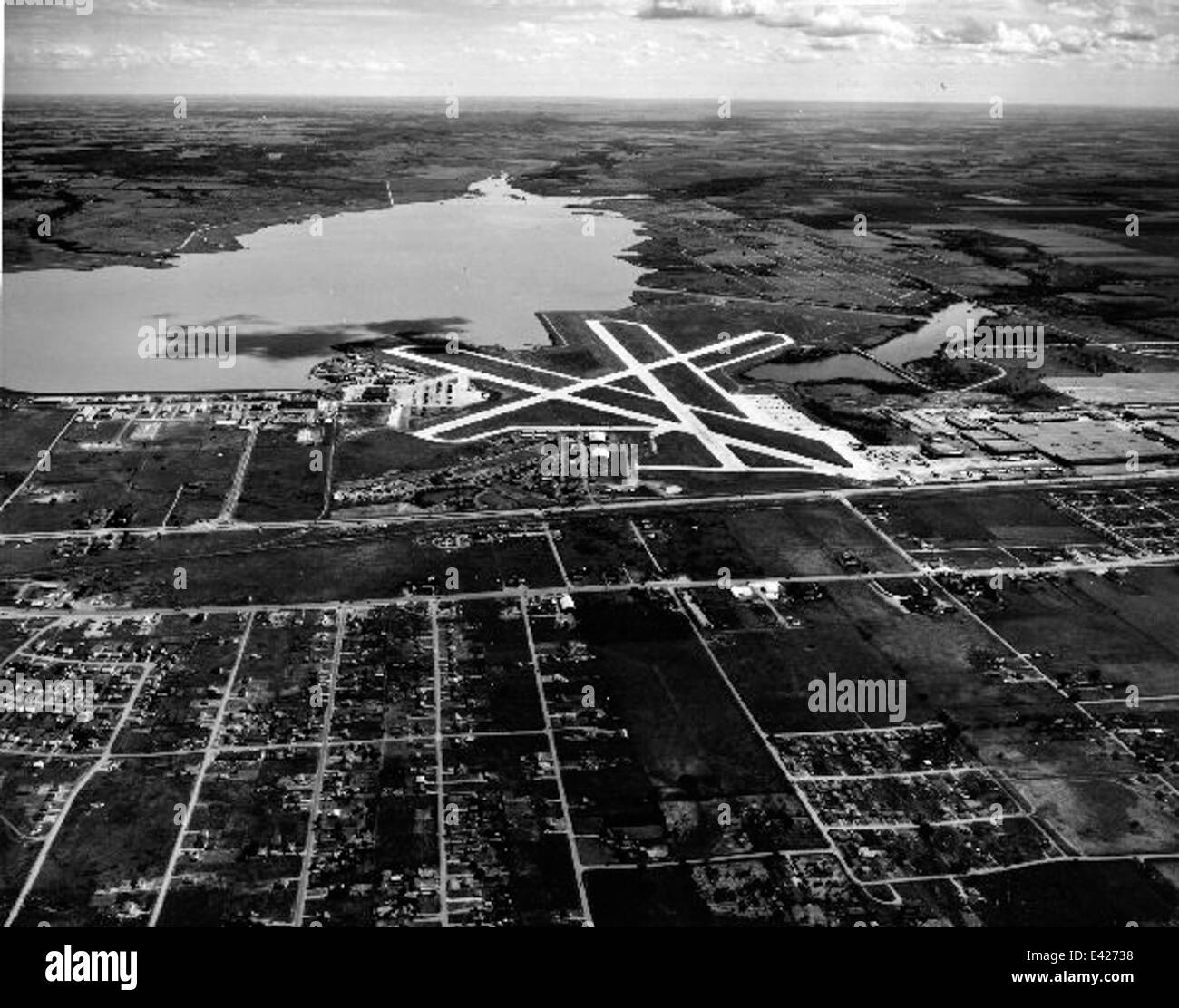 A photograph of Naval Air Station Dallas, showcasing the U.S. Navy's ...