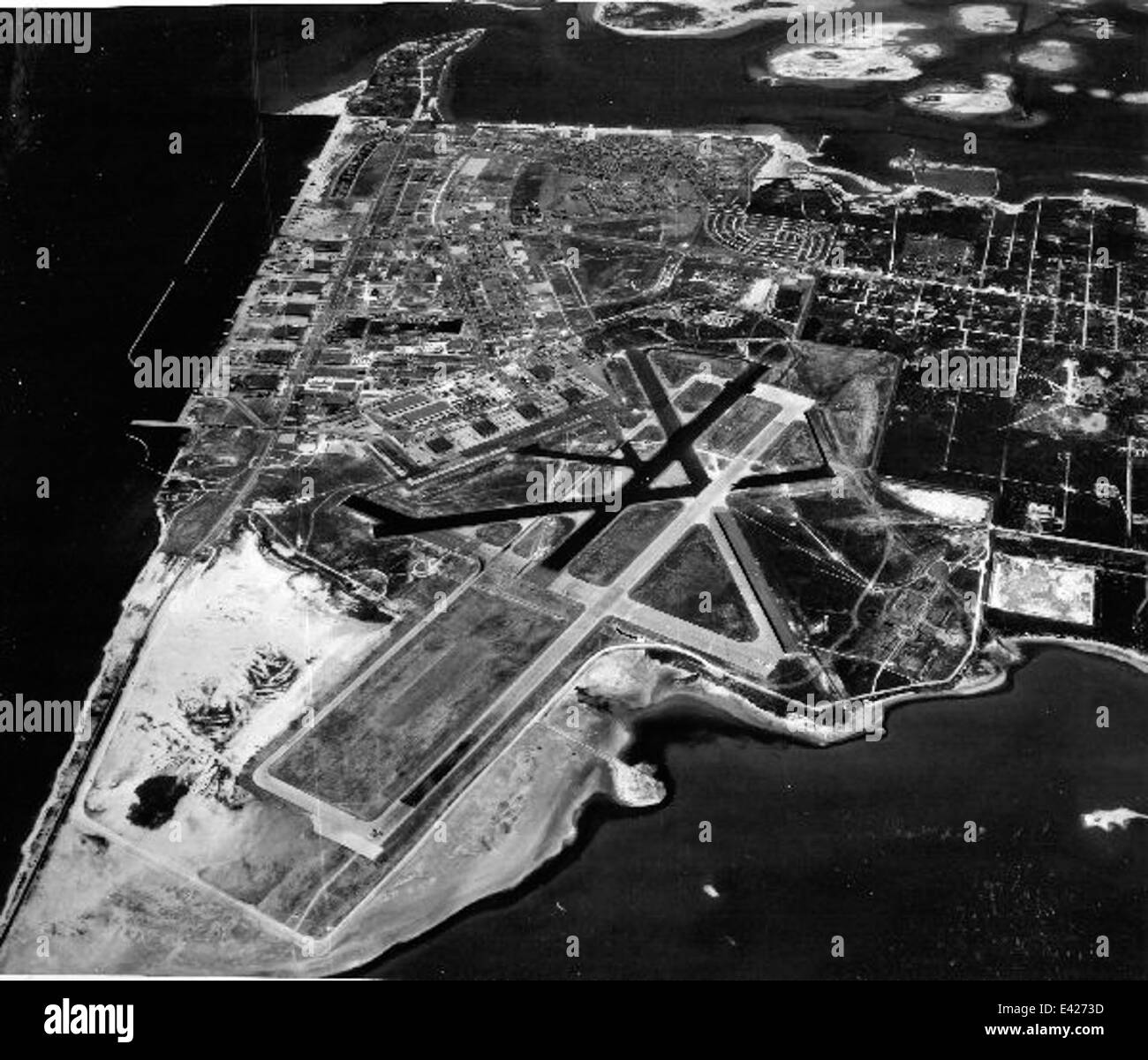 A photograph of the Naval Air Station Corpus Christi, a key military ...
