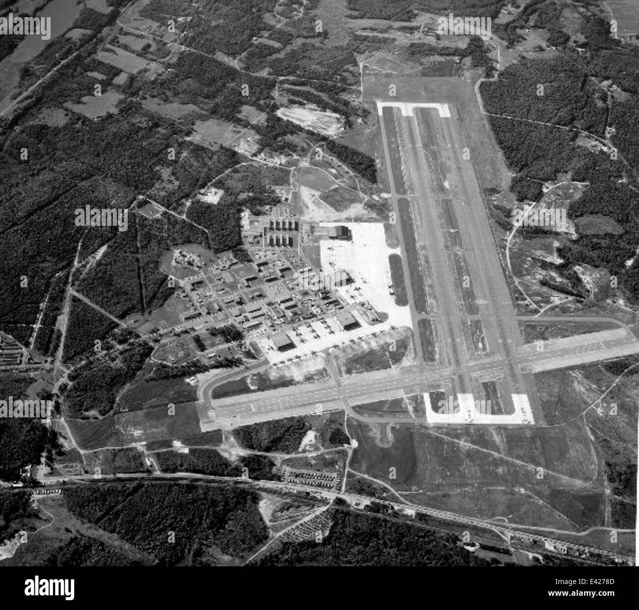 A photograph of the Naval Air Station Brunswick, showing naval aviation ...