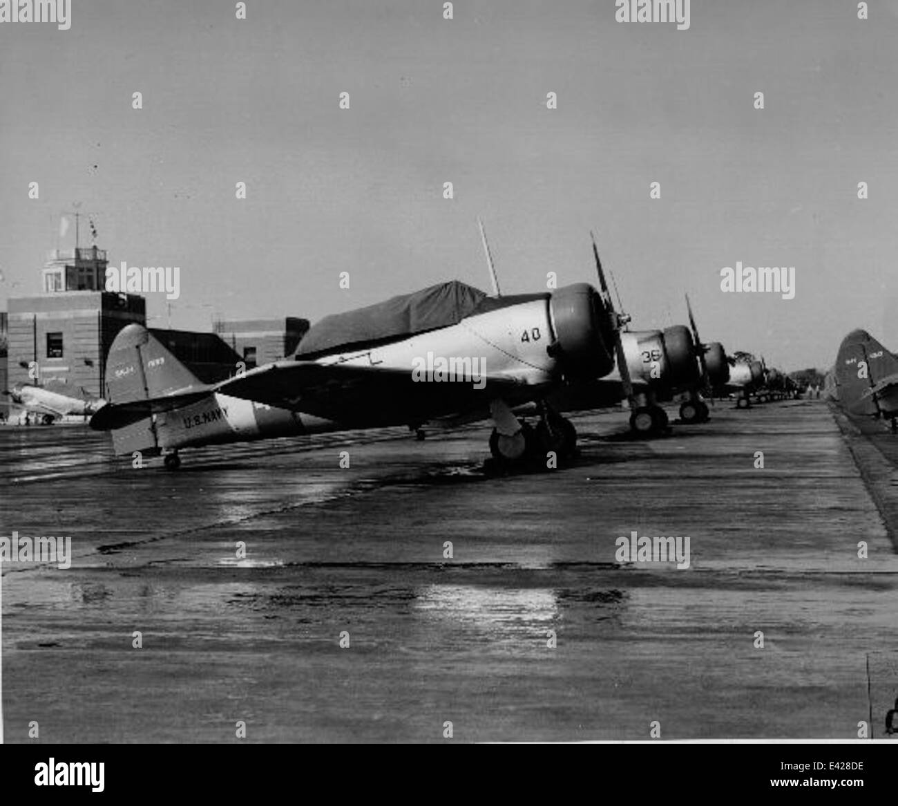 The SNJ-1, a military training aircraft used by the U.S. Navy, is ...