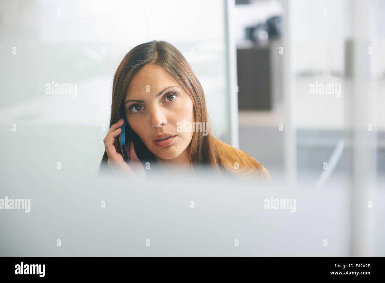 Woman using smartphone Stock Photo - Alamy