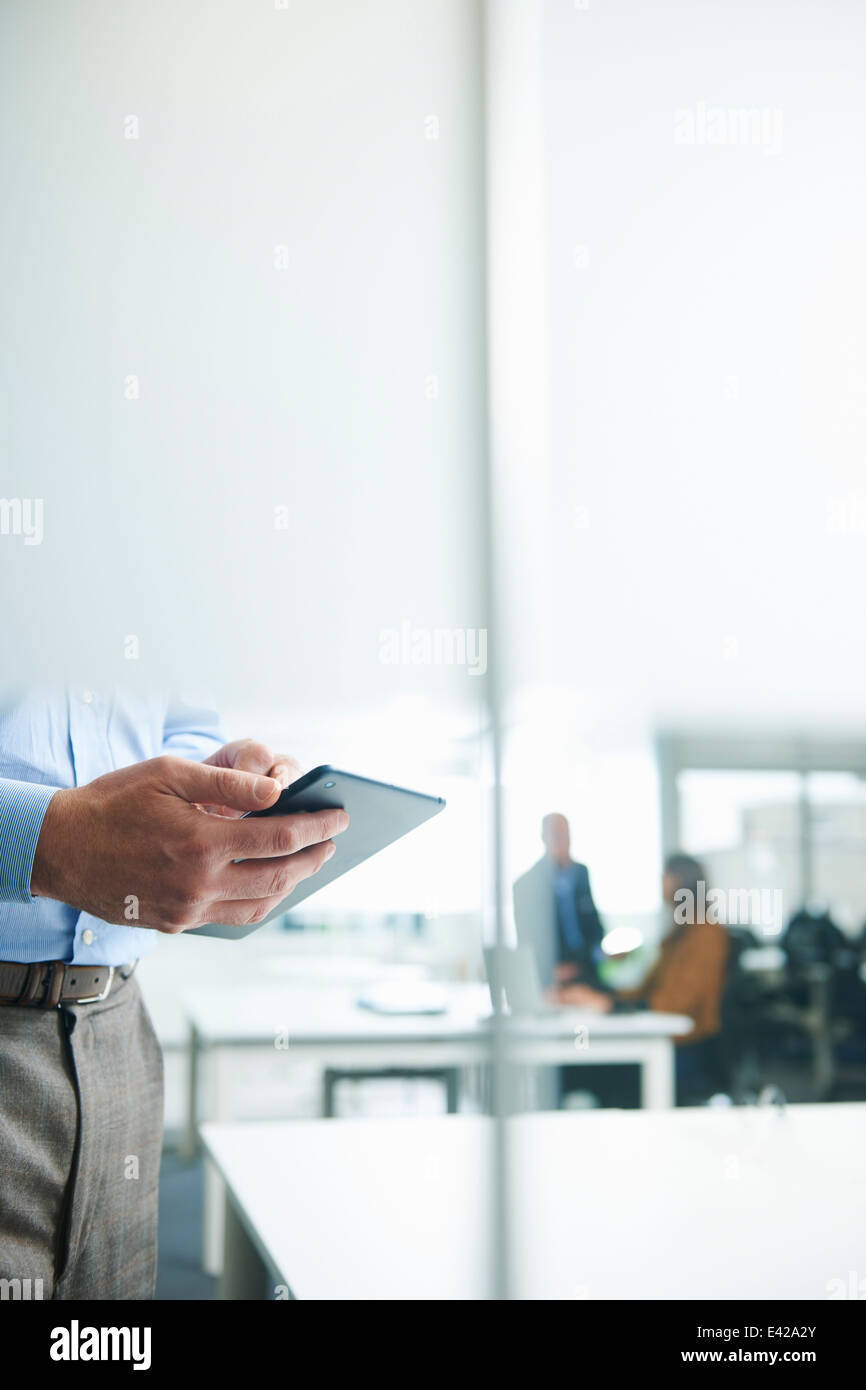 Male hands using white hi-res stock photography and images - Alamy