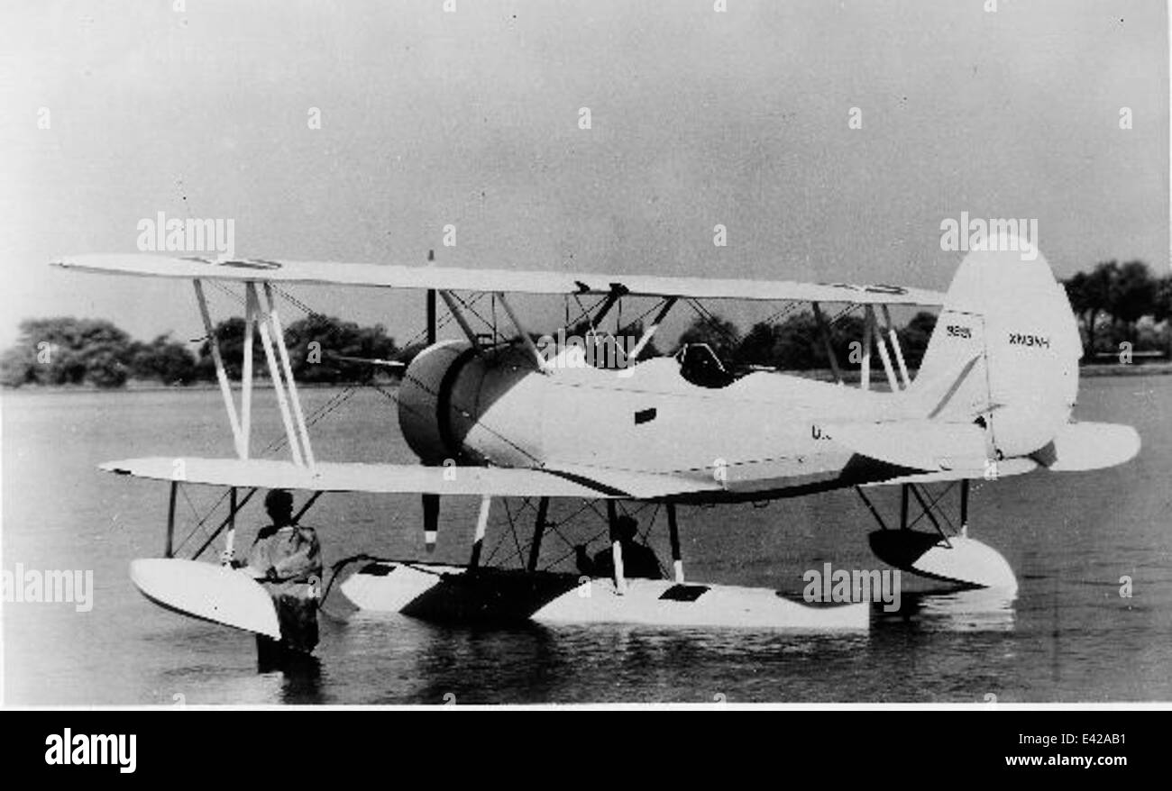 This image shows the NAF XN3N1, a naval biplane prototype designed in ...