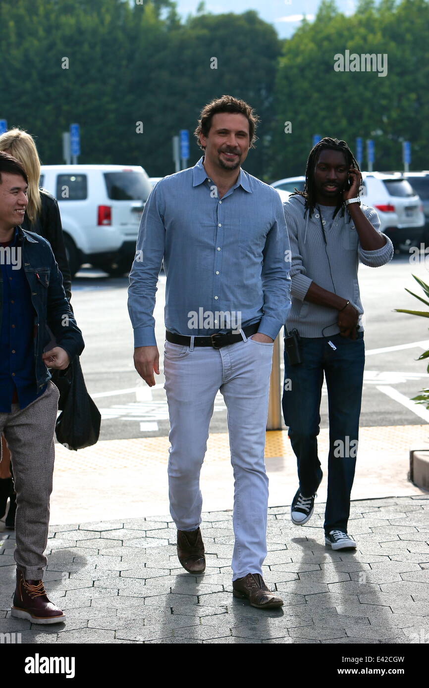 Cheryl Hines and Jeremy Sisto seen at Universal Studios where they were ...