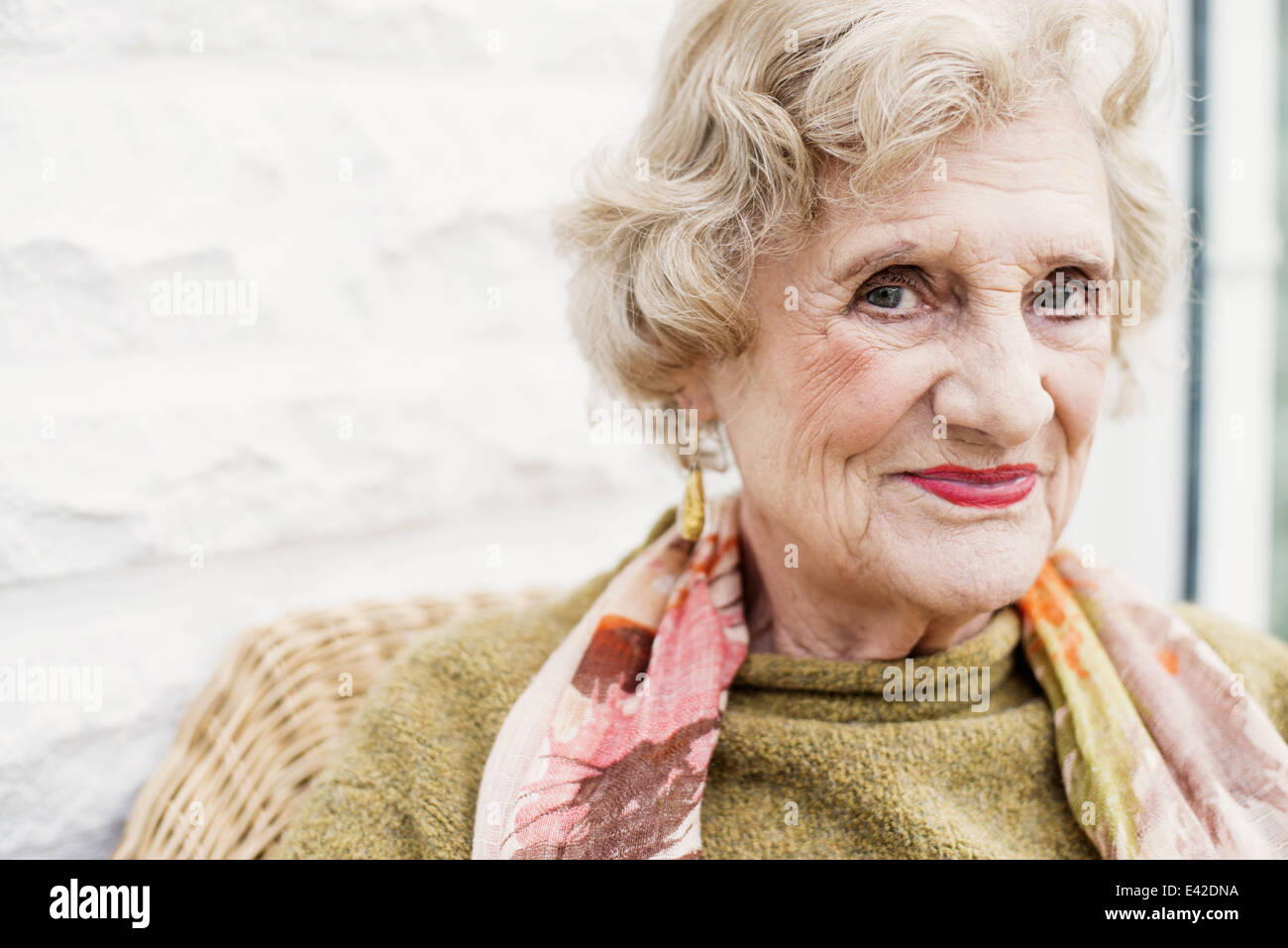 Portrait of senior woman Stock Photo - Alamy
