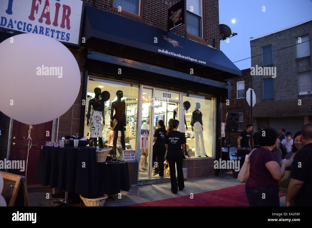 VH1's 'Mob Wives' star Alicia DiMichele attends the "Addiction" store ...