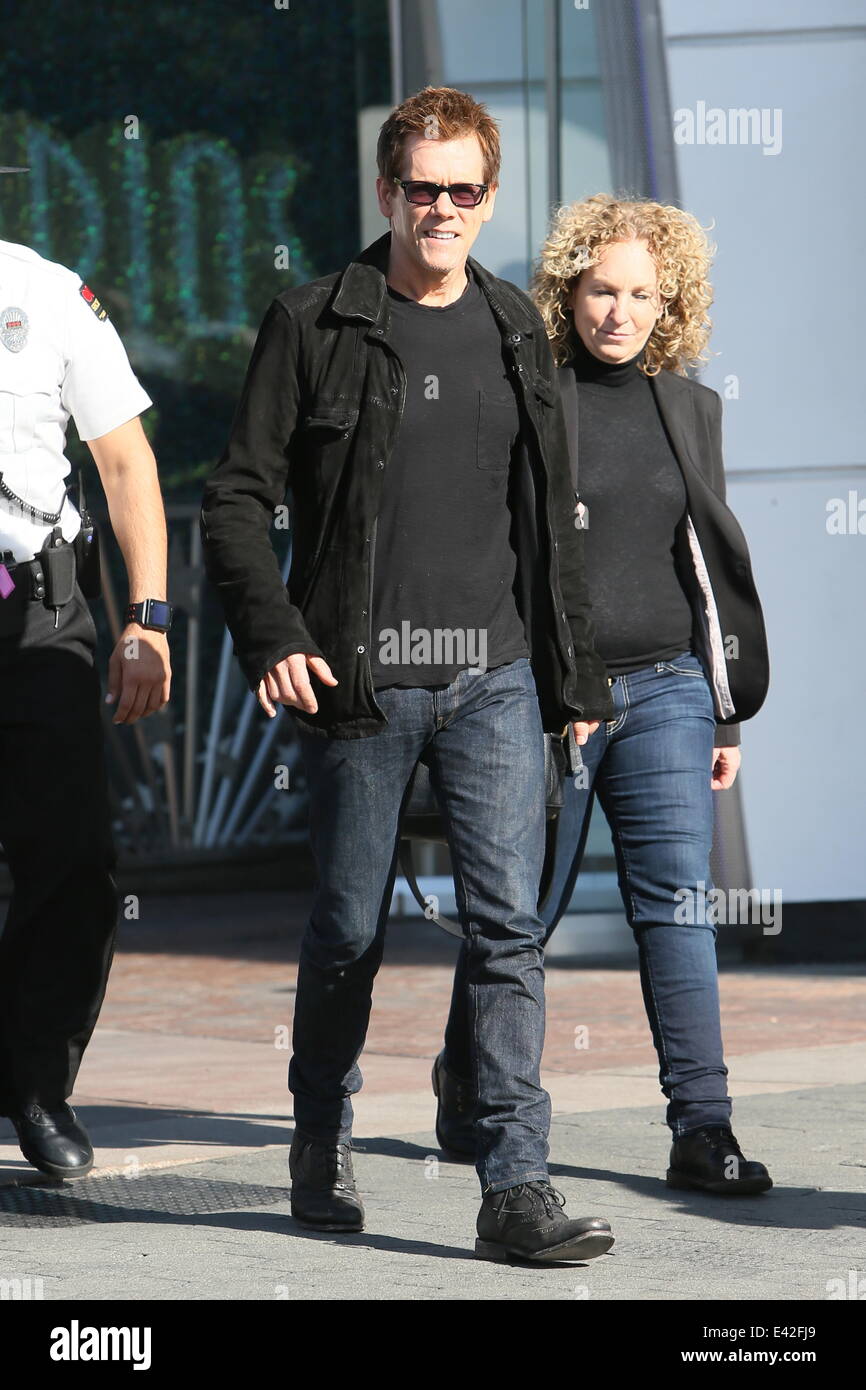 Kevin Bacon seen at Universal Studios where he was interviewed by Mario ...