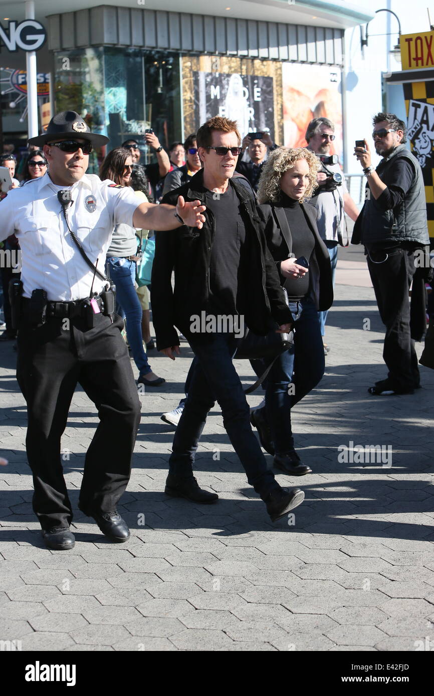 Kevin Bacon seen at Universal Studios where he was interviewed by Mario ...