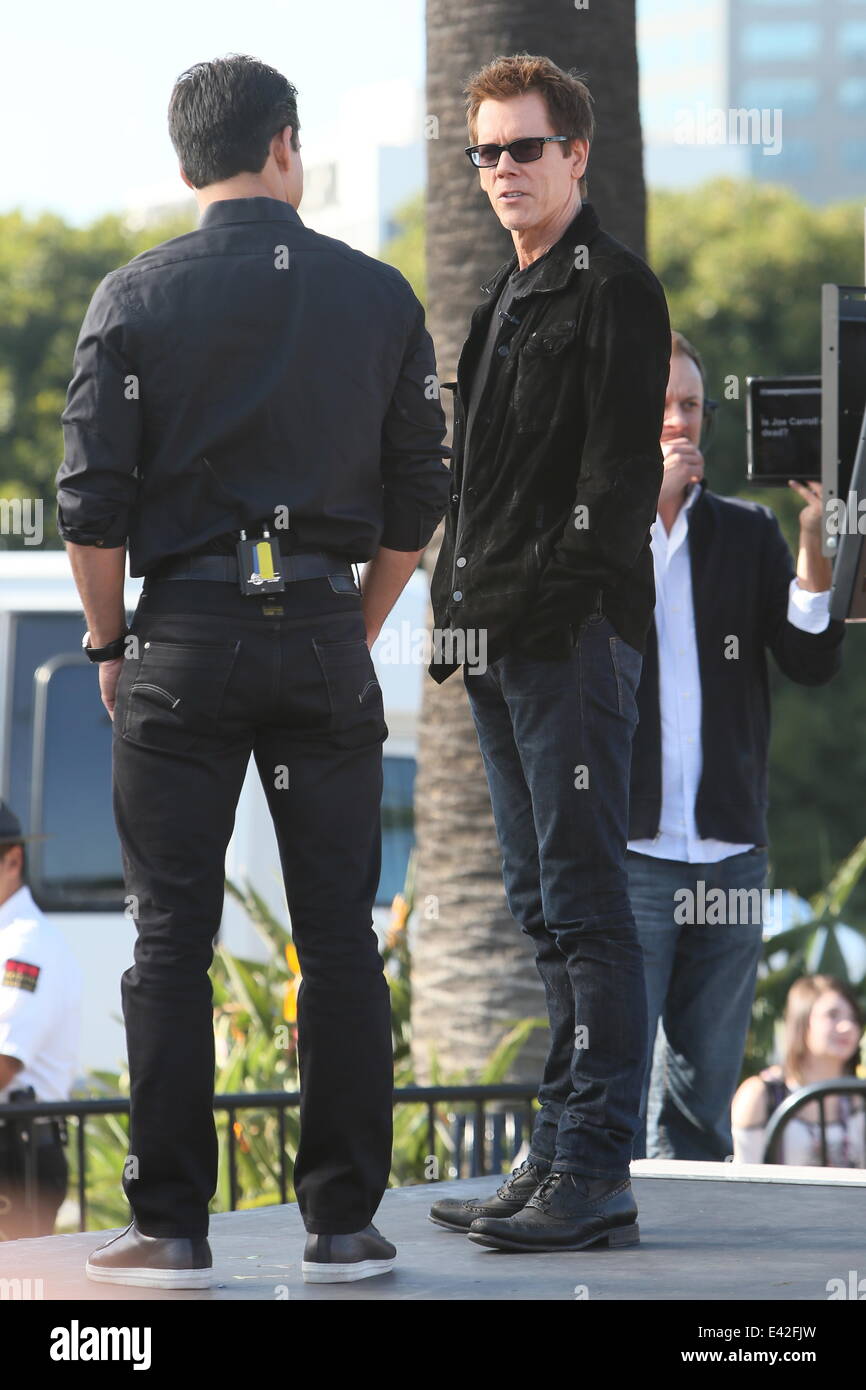 Kevin Bacon seen at Universal Studios where he was interviewed by Mario ...