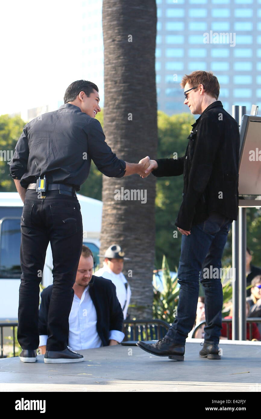 Kevin Bacon seen at Universal Studios where he was interviewed by Mario ...