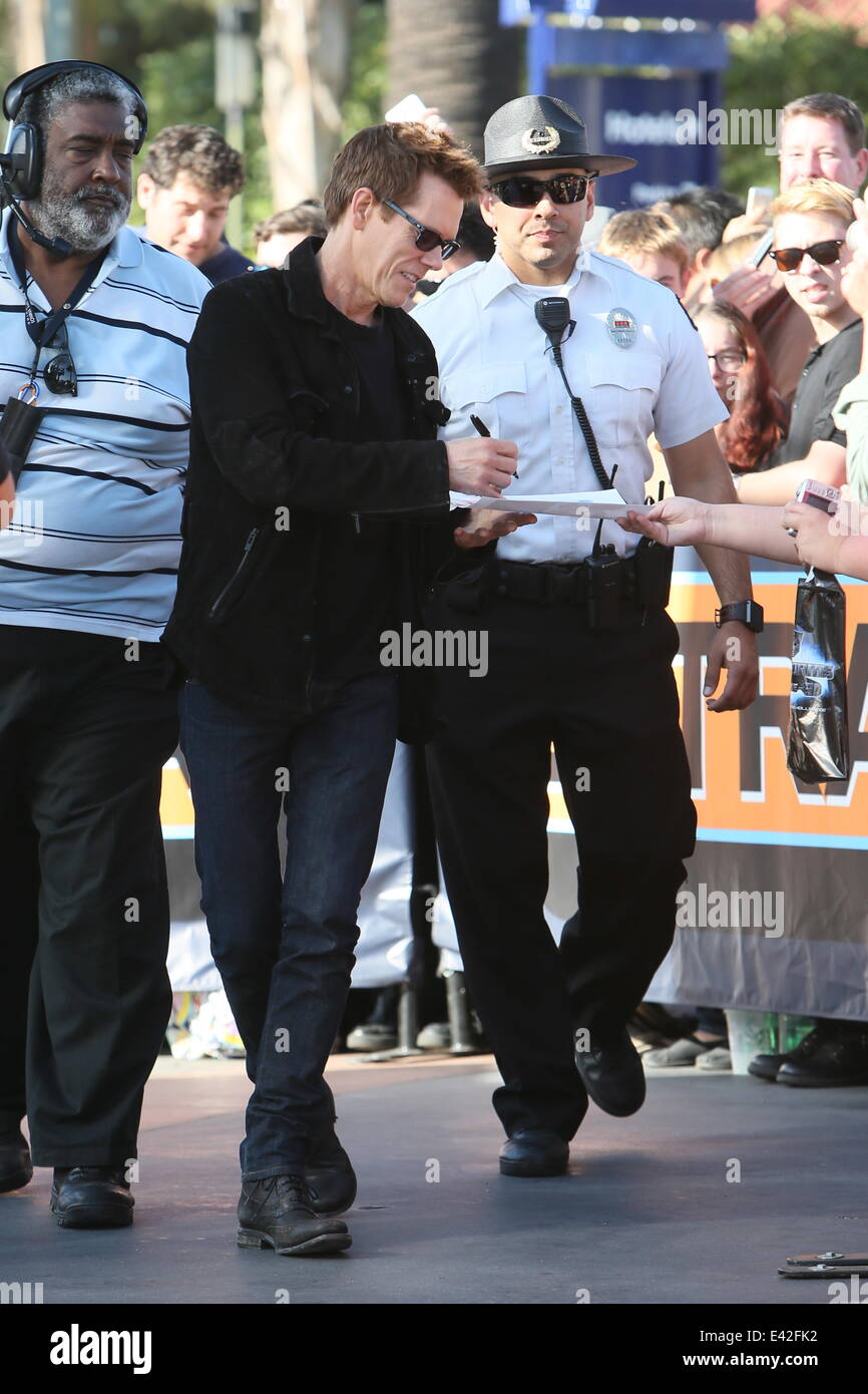 Kevin Bacon seen at Universal Studios where he was interviewed by Mario ...