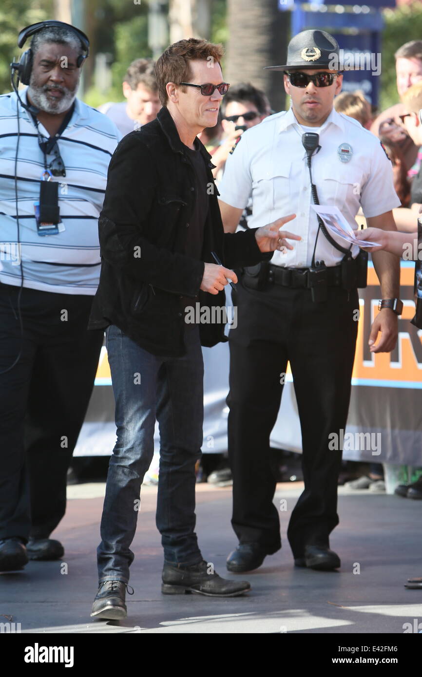 Kevin Bacon seen at Universal Studios where he was interviewed by Mario ...