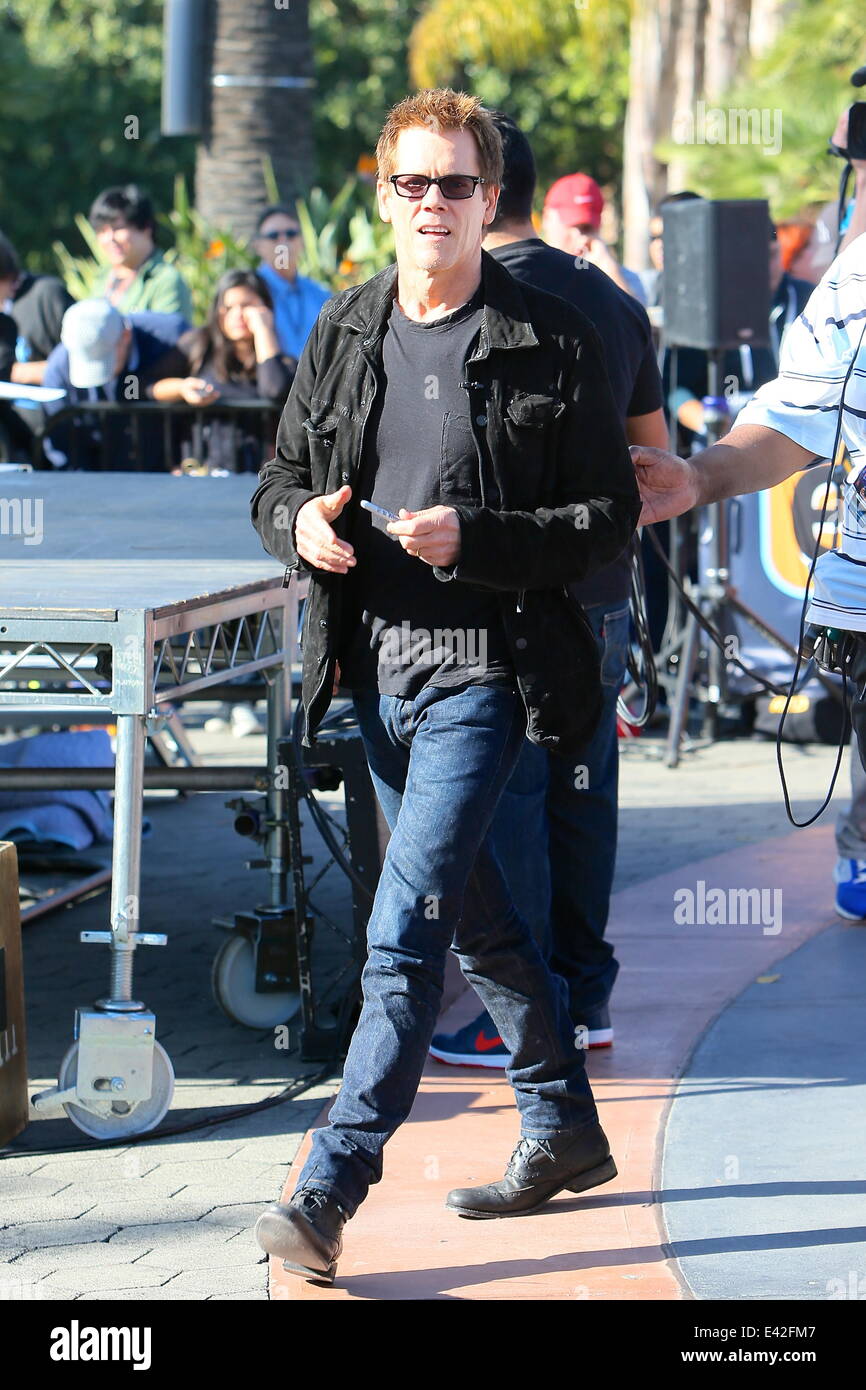 Kevin Bacon seen at Universal Studios where he was interviewed by Mario ...