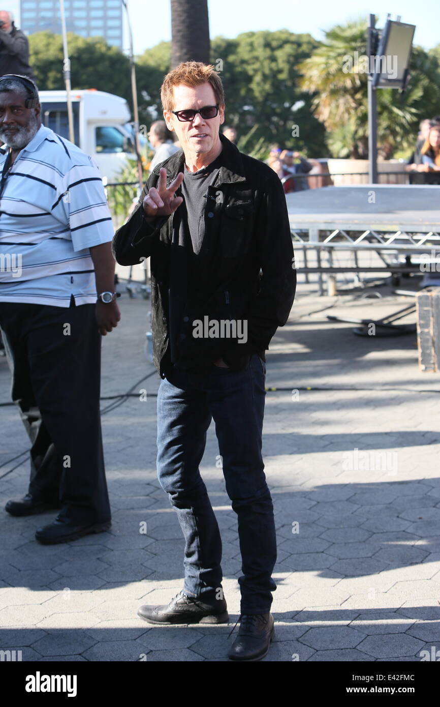 Kevin Bacon seen at Universal Studios where he was interviewed by Mario ...