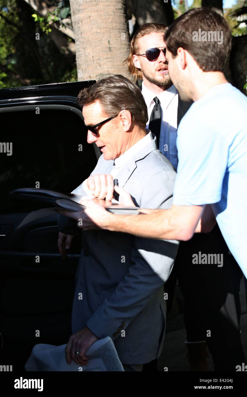 Bryan Cranston of 'Breaking Bad' signs autographs outside the Four ...