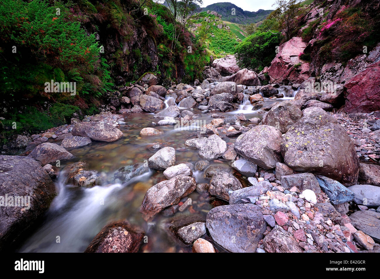 Church Beck to Bowfell Stock Photo - Alamy