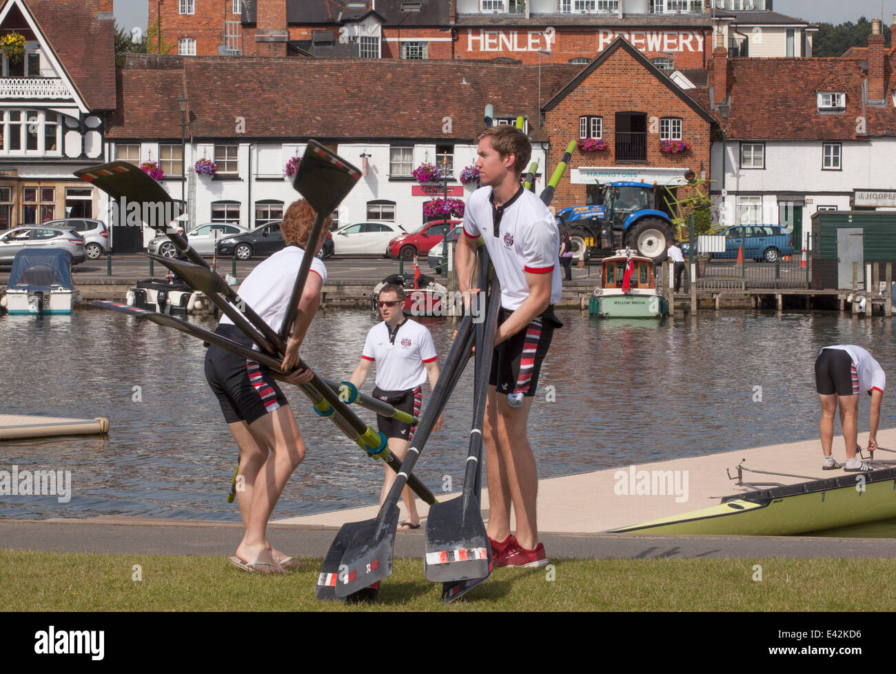 Henley on Thames the scene of the annual Henley Royal Regatta on the ...