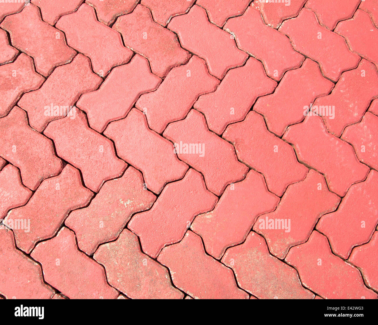 Pathways made from brick red abstract background Stock Photo - Alamy