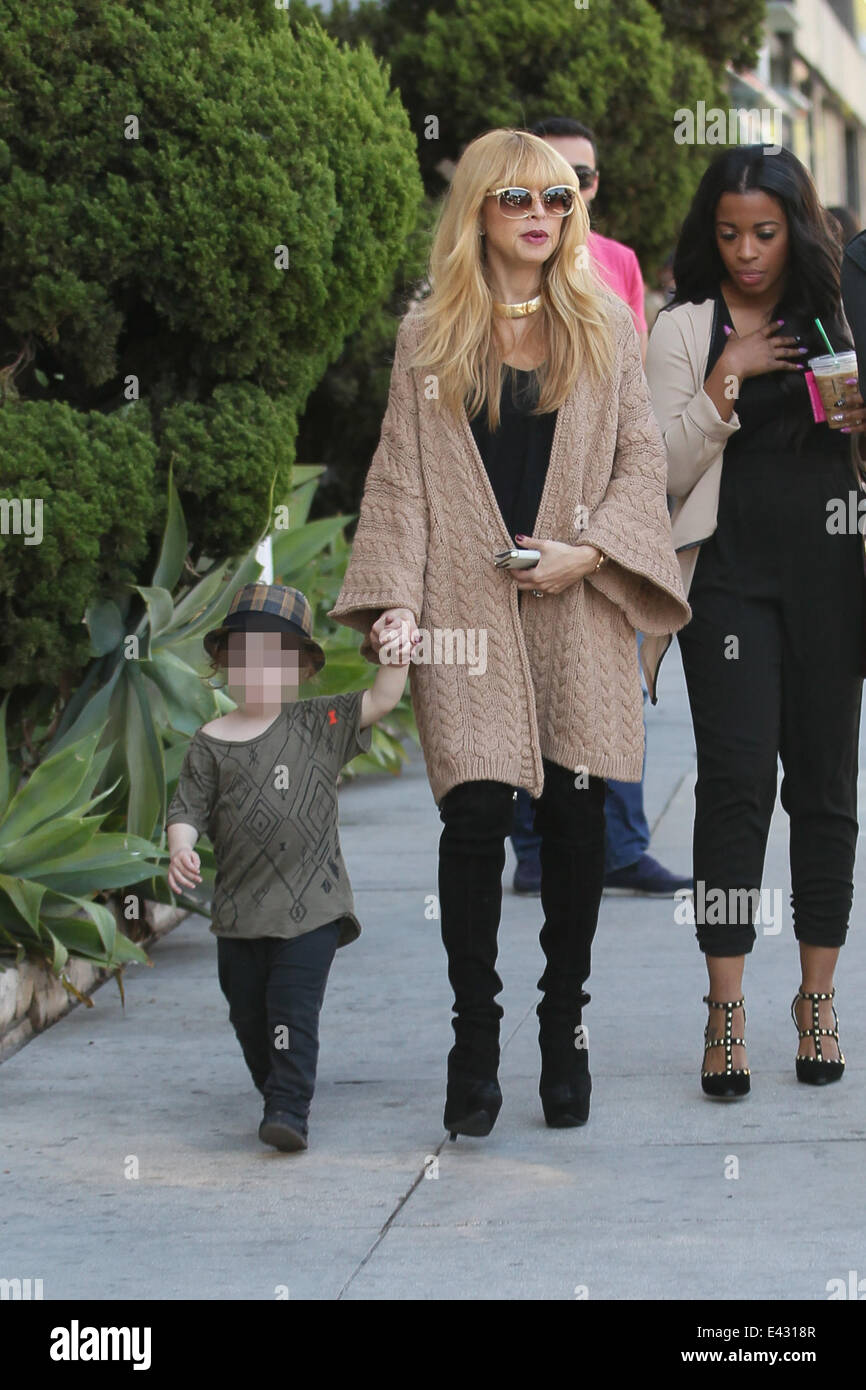 Rachel Zoe holds hands with her son Skyler while out together shopping ...