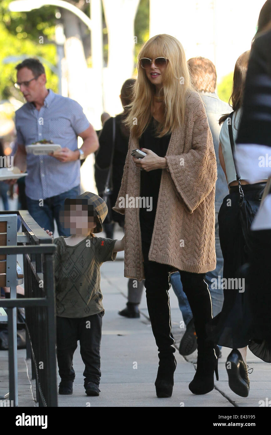 Rachel Zoe holds hands with her son Skyler while out together shopping ...