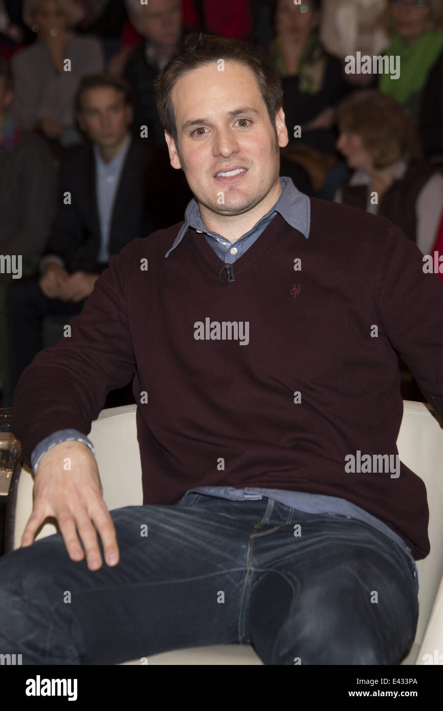 German ZDF TV talkshow Markus Lanz at Fernsehmacher-Studio Featuring ...