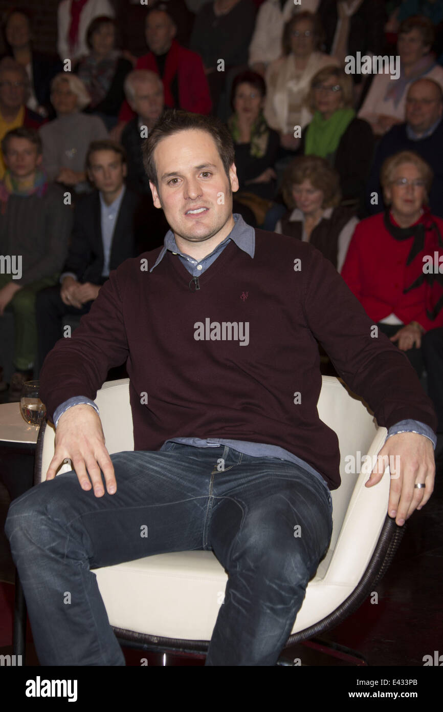 German ZDF TV talkshow Markus Lanz at Fernsehmacher-Studio Featuring ...