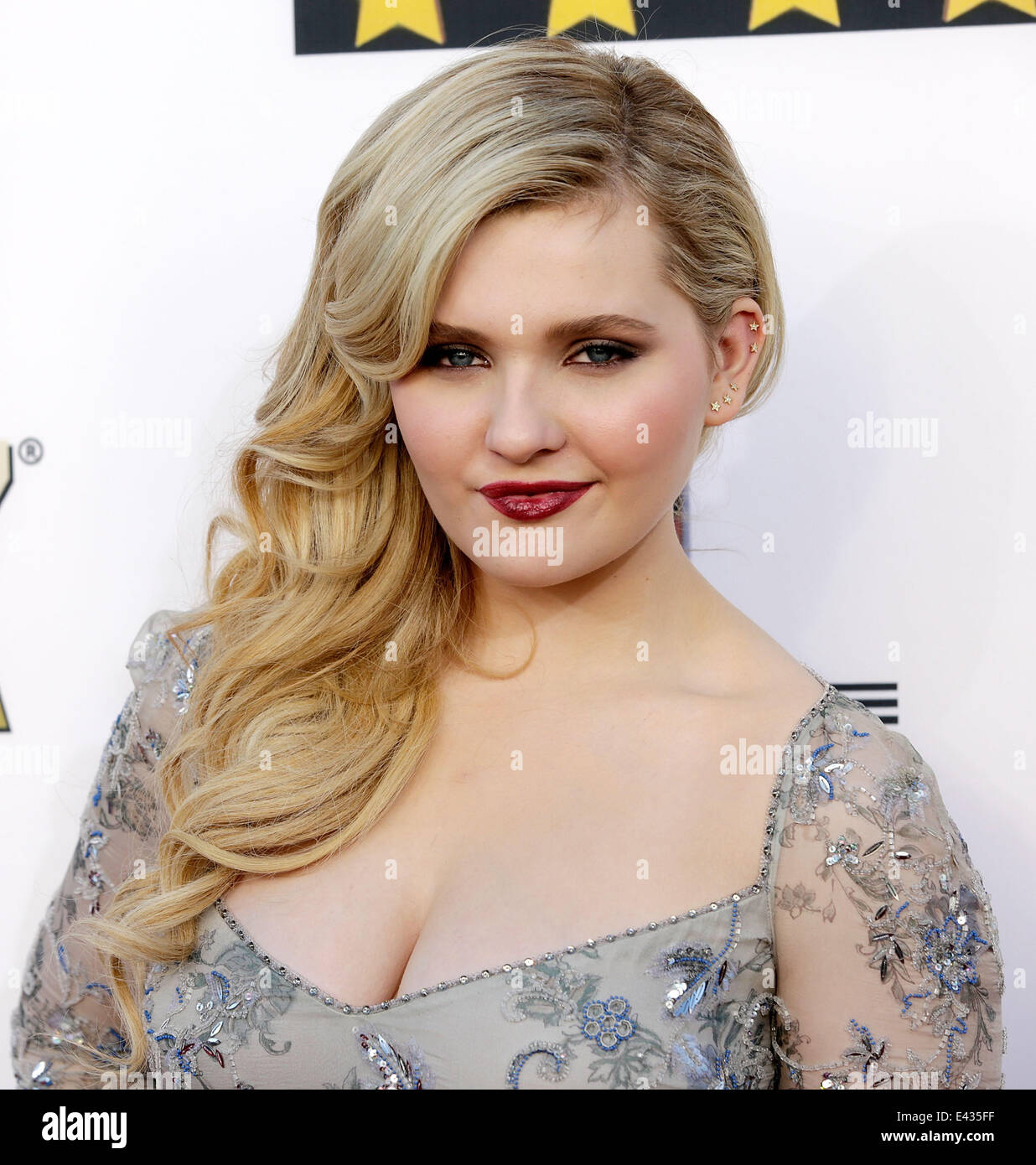 The 19th Annual Critics' Choice Awards at The Barker Hangar - Arrivals Featuring: Abigail ...