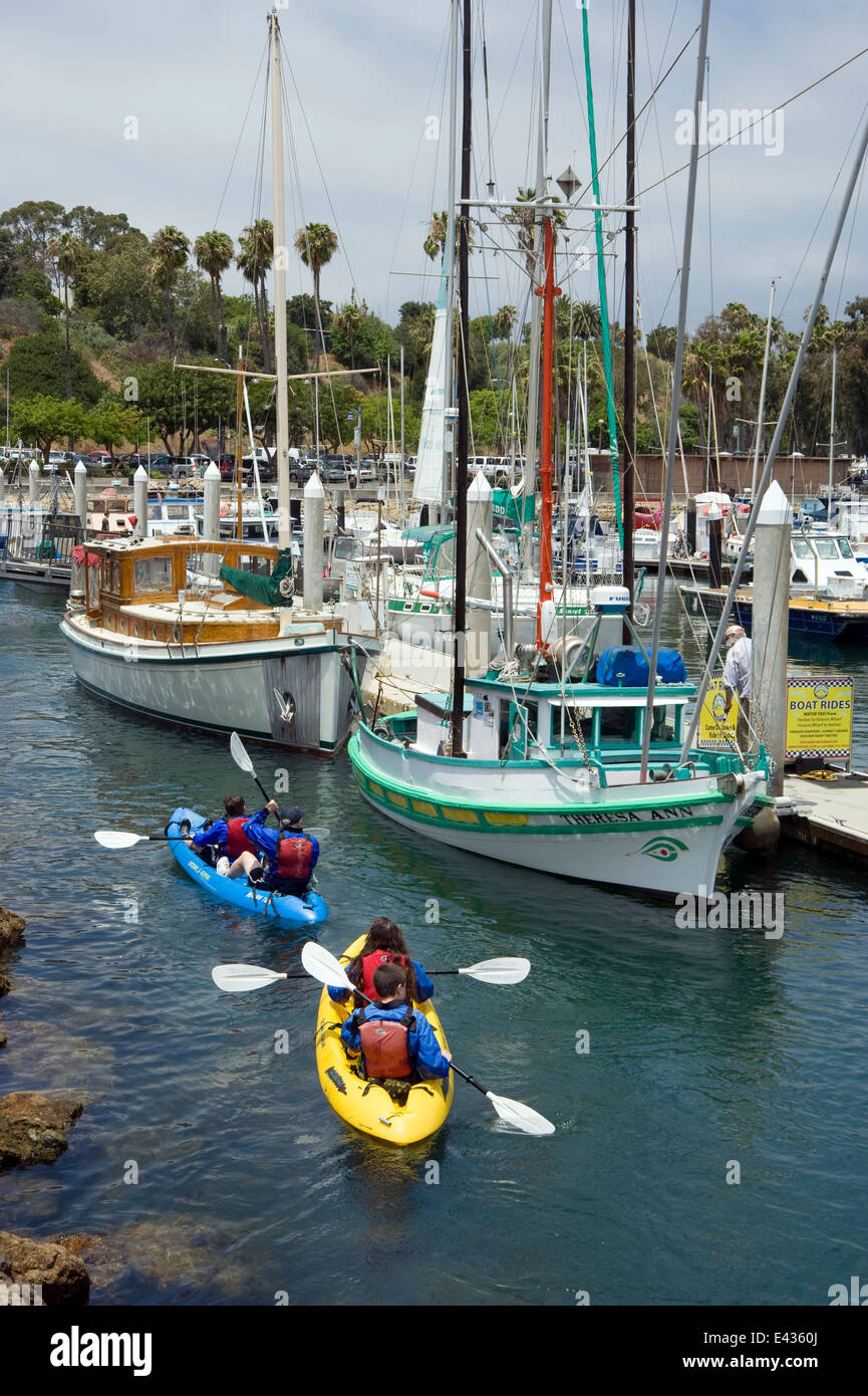 The boat harbor in Santa Barbara Stock Photo - Alamy