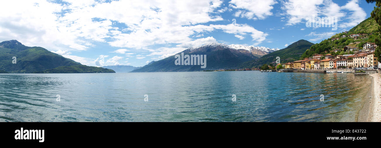 Domaso, Lake of Como, Italy: Panorama of Lake of Como seen from the ...