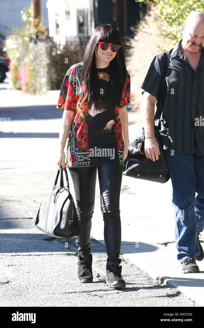 Jessie J heads the recording studio in Hollywood Featuring: Jessie J ...