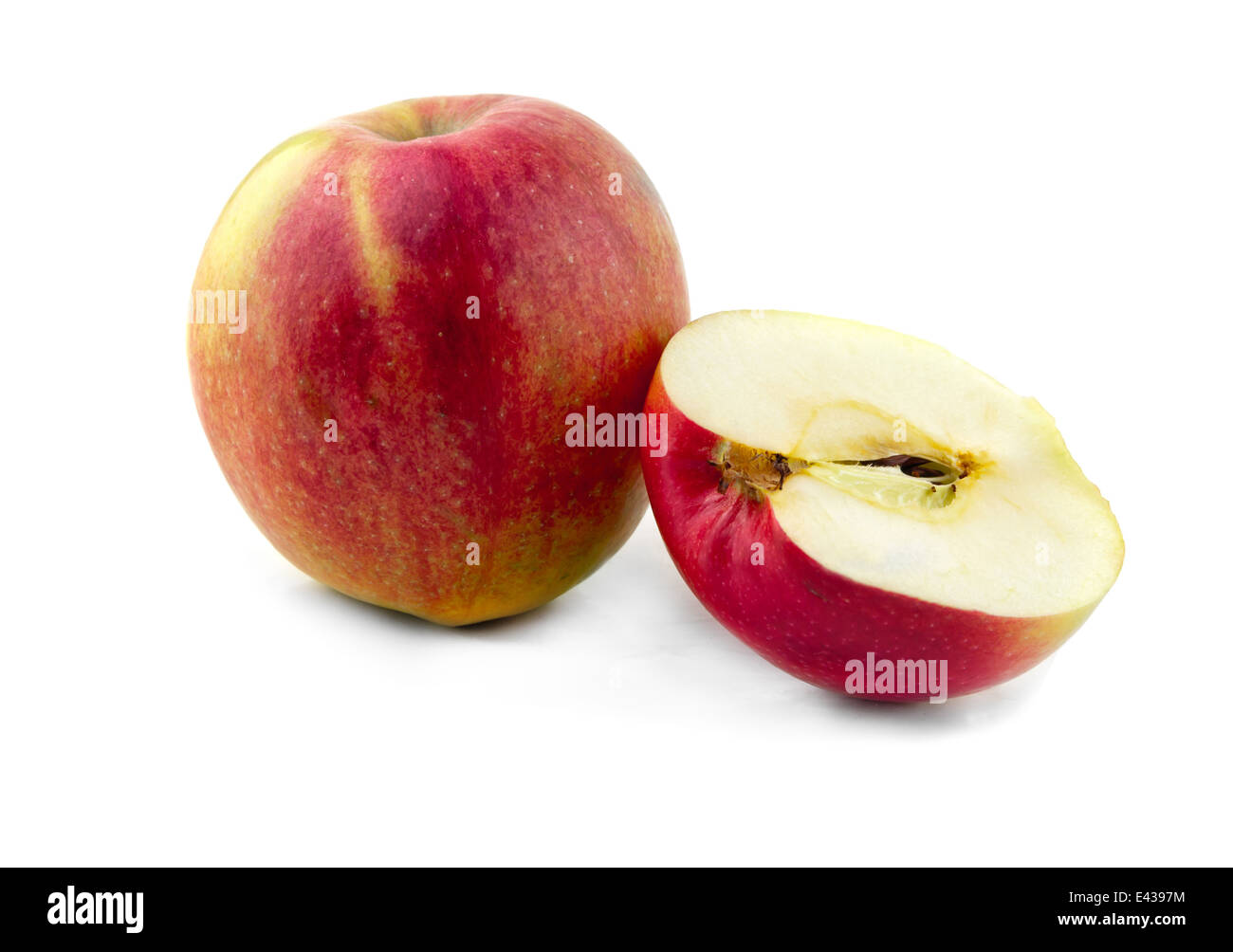 Close up wet red apple Cut Out Stock Images & Pictures - Alamy