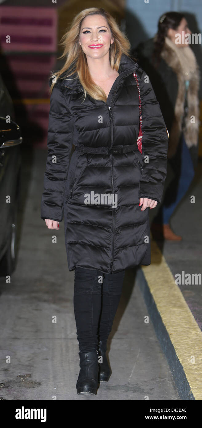 Heidi Range outside the ITV Studios Featuring: Heidi Range Where ...