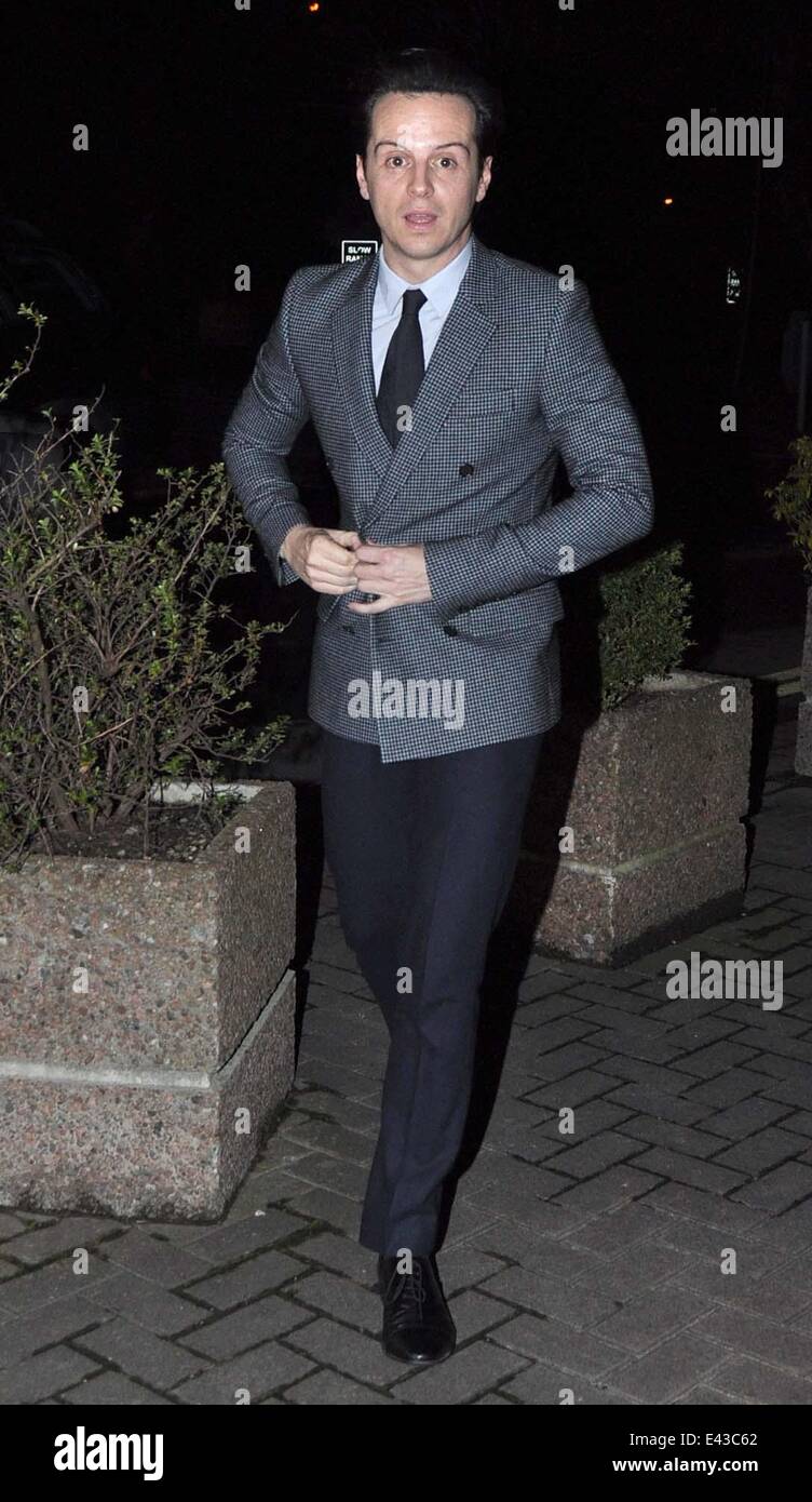 Irish actor Andrew Scott arriving at RTE studios for 'The Late Late ...