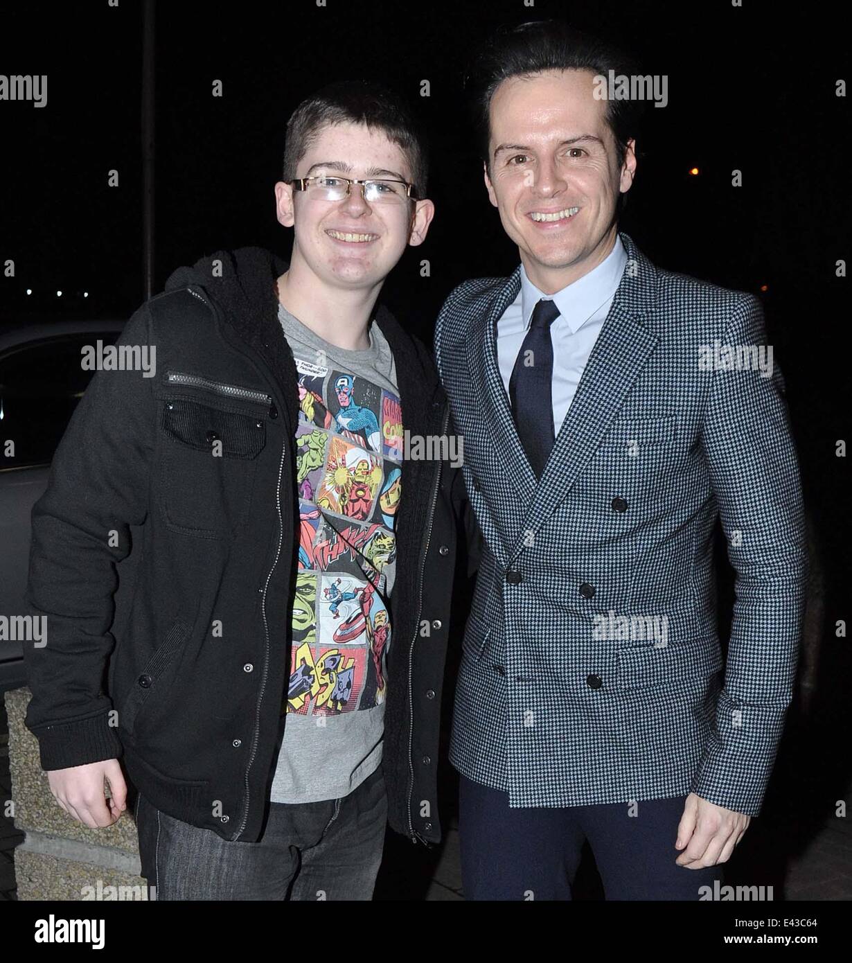 Irish actor Andrew Scott arriving at RTE studios for 'The Late Late ...