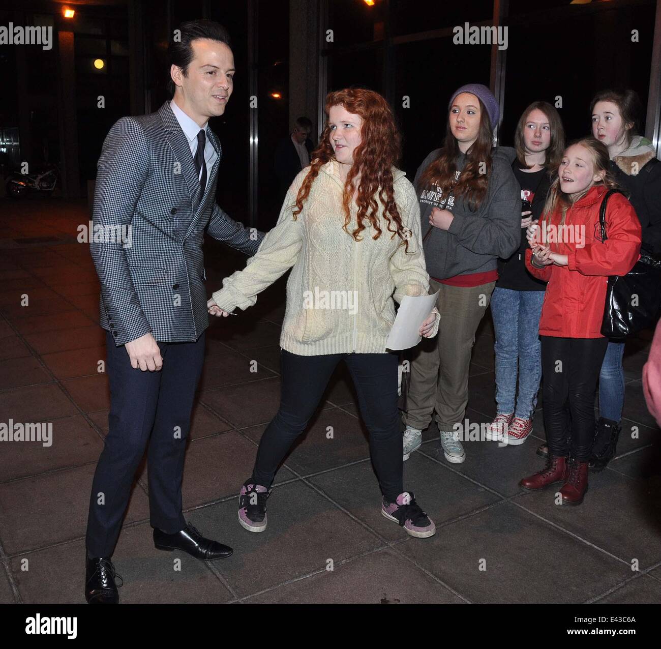 Irish actor Andrew Scott arriving at RTE studios for 'The Late Late ...