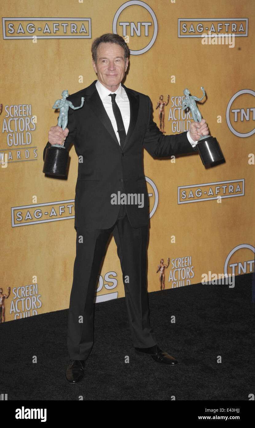 20th Annual Screen Actors Guild Awards - Press Room Featuring: Bryan ...