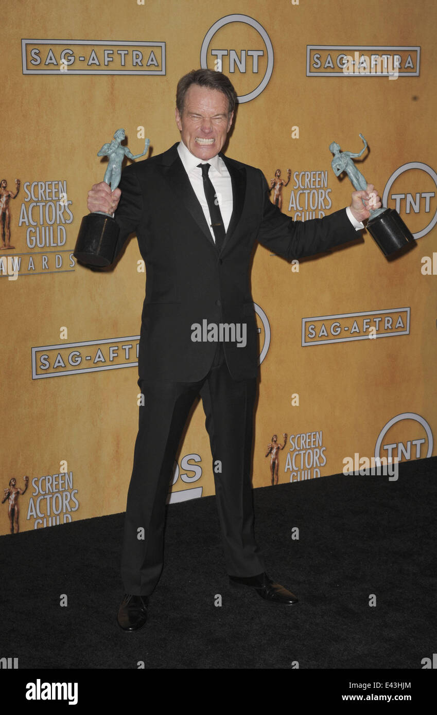 20th Annual Screen Actors Guild Awards - Press Room Featuring: Bryan ...