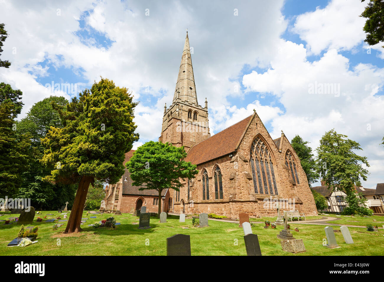 St Alphege Parish Church Solihull West Midlands UK Stock Photo - Alamy