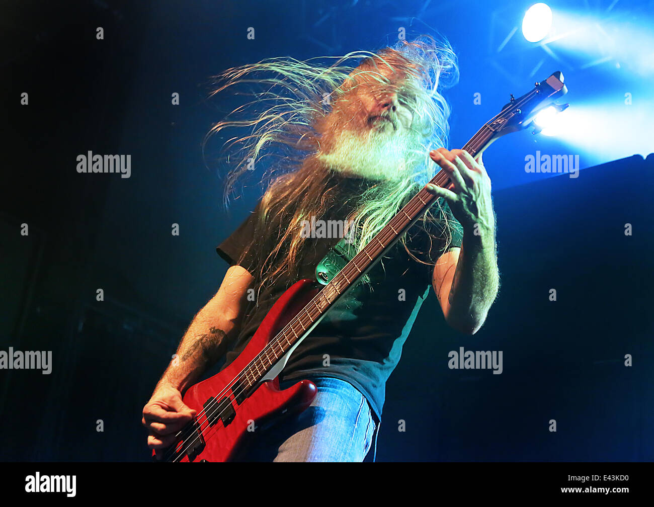 American heavy metal band, Lamb Of God performing at the Manchester ...