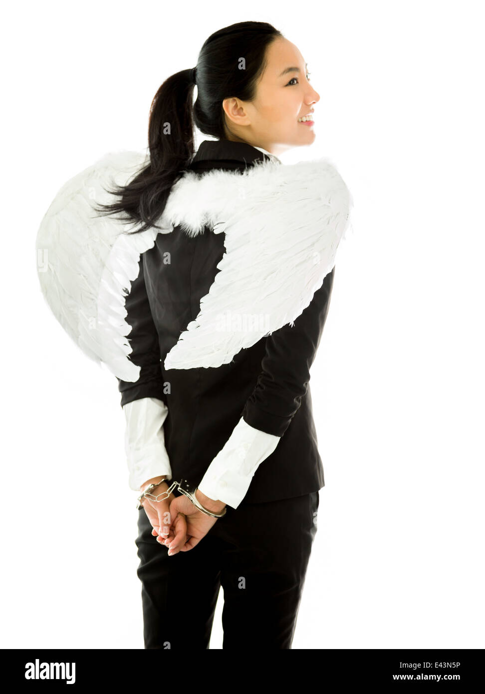 Woman Handcuffed Behind Back Woman Handcuffed Stock Photo. Image Of