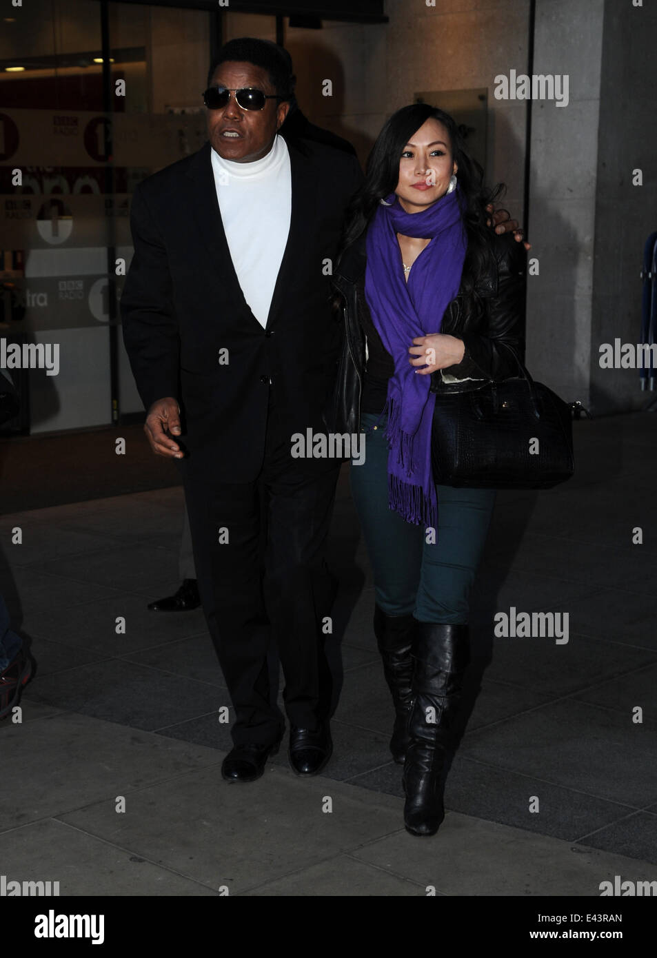 Tito Jackson and partner pictured outside BBC Radio Featuring: Tito ...