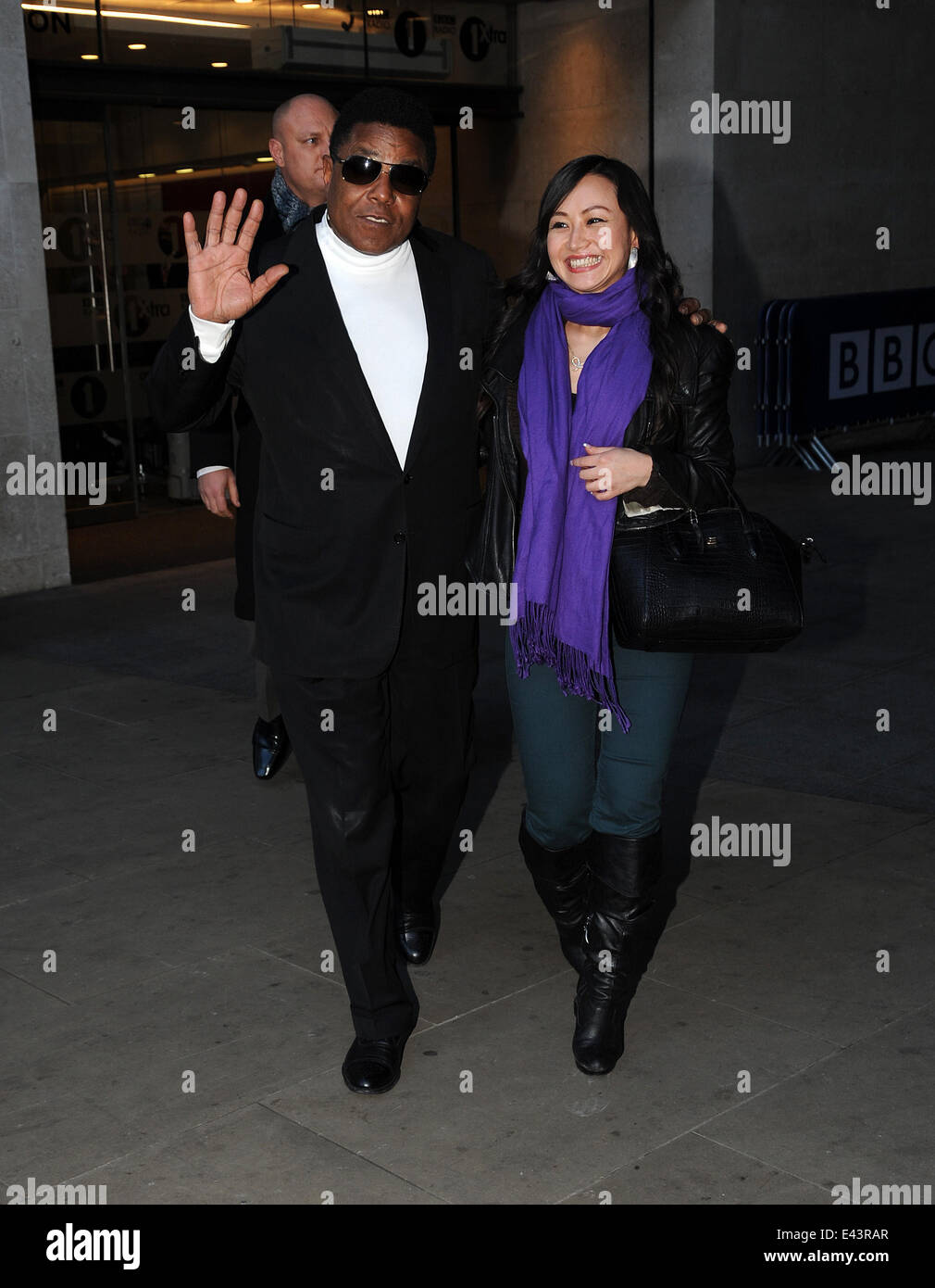 Tito Jackson and partner pictured outside BBC Radio Featuring: Tito ...