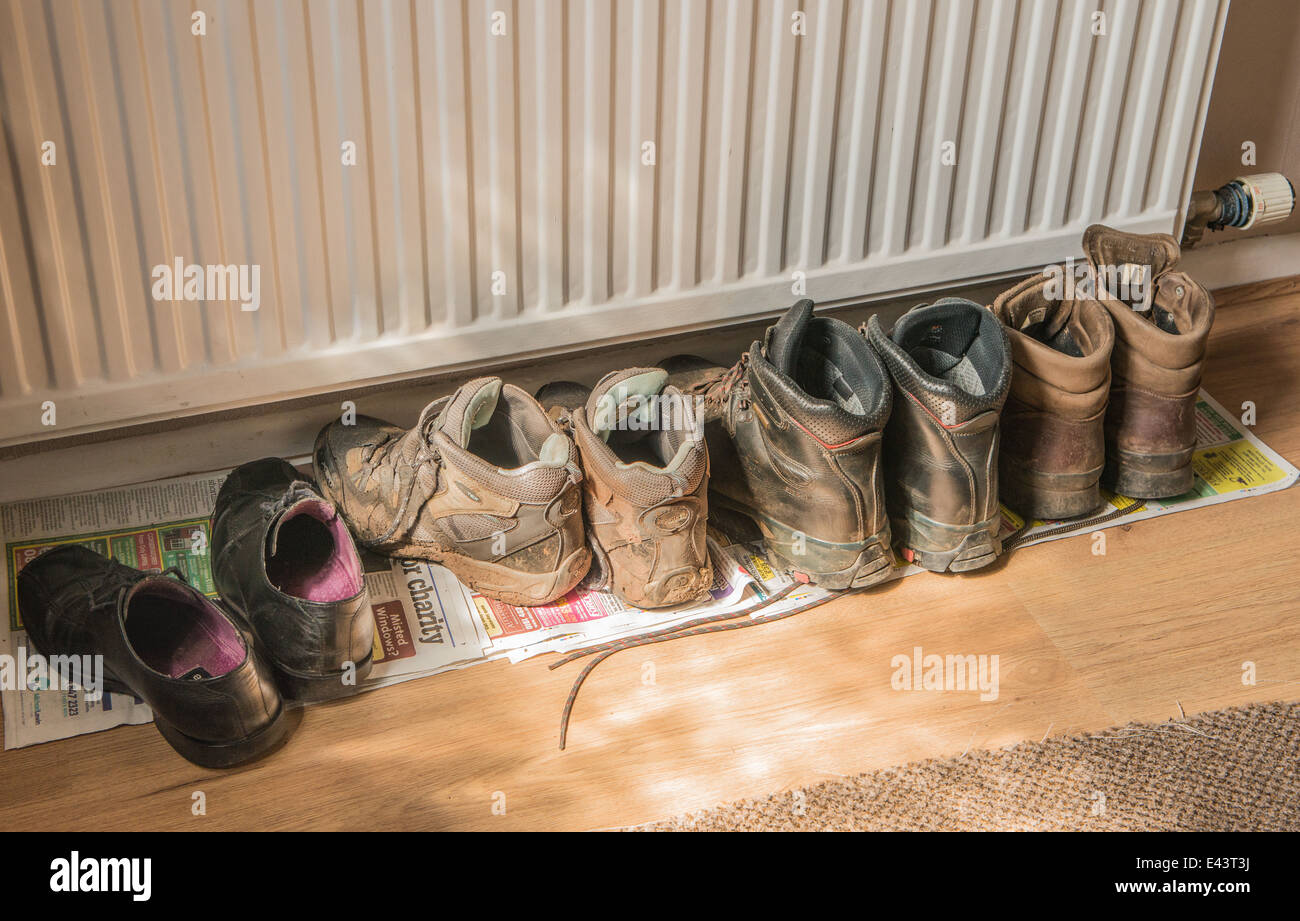 Various types of footware Stock Photo - Alamy