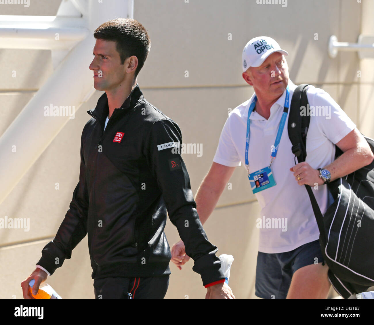 Australian Open Tennis 2014 at the Rod Laver Arena - Novak JOKOVIC (Srb ...