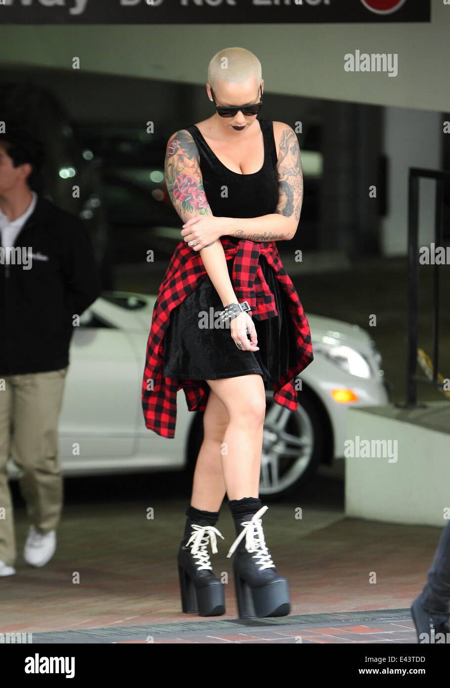 Amber Rose out shopping at Neiman Marcus in Beverly Hills wearing a ...