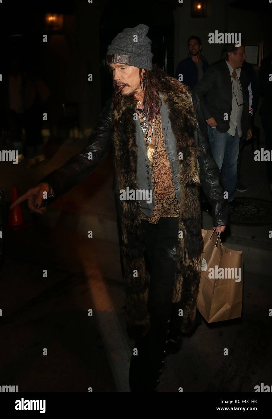 Steven Tyler spotted leaving Craig's restaurant in West Hollywood ...