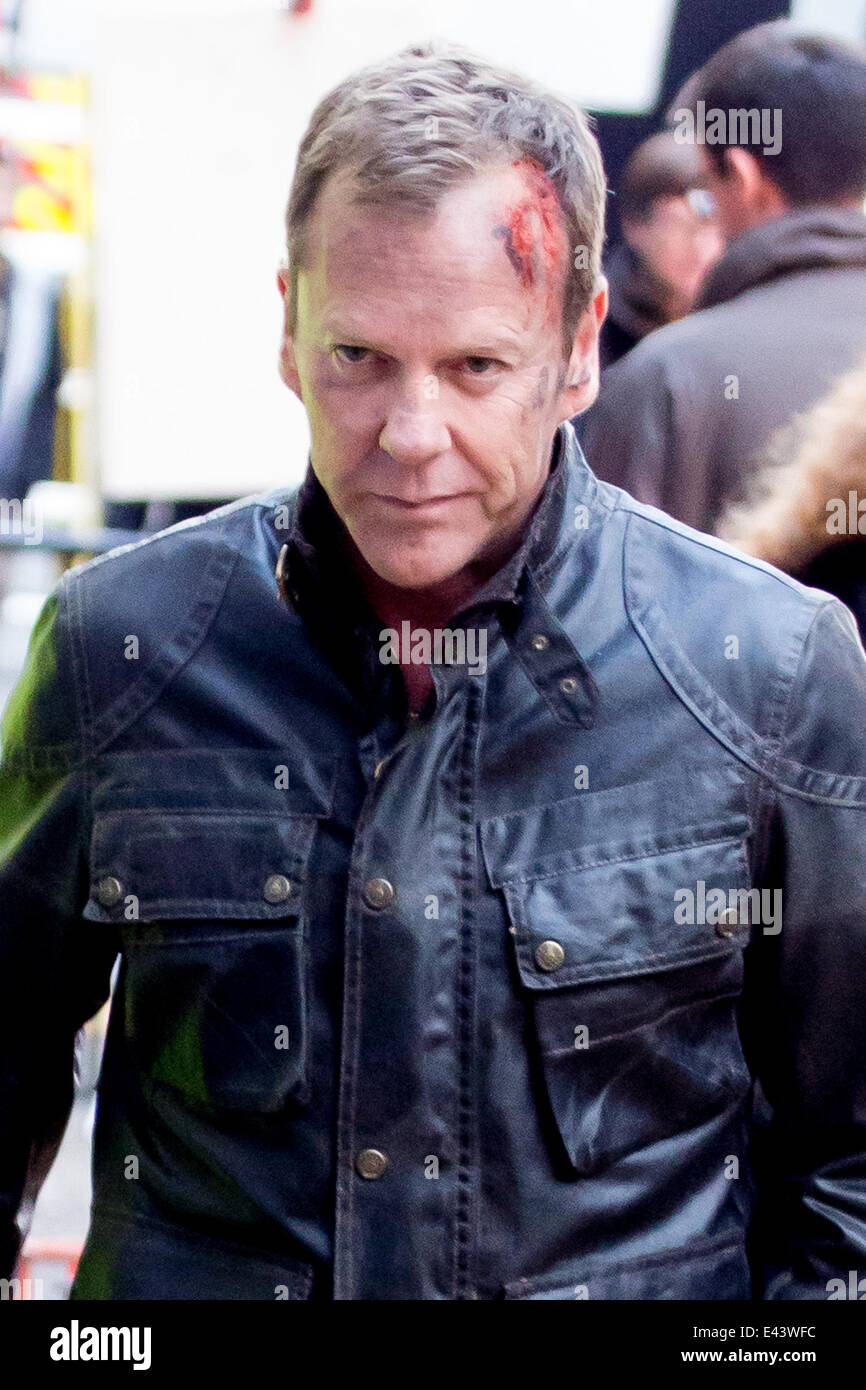 Kiefer Sutherland on the set of hit U.S. television thriller '24 ...